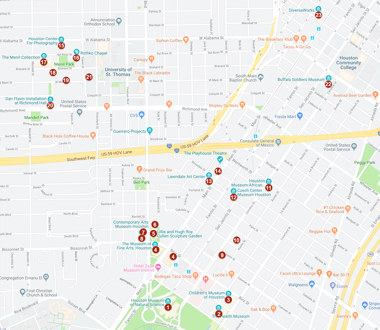 Houston – Museum District – Viajento
