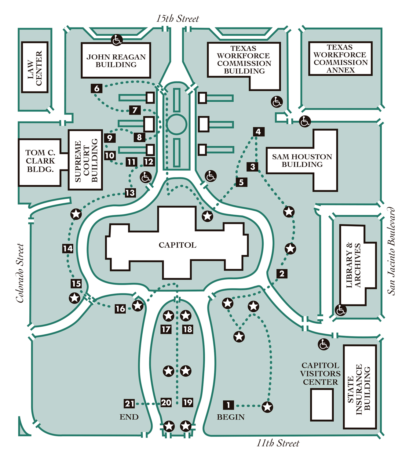 Austin – Passeio nos jardins do Capitol Grounds – Viajento