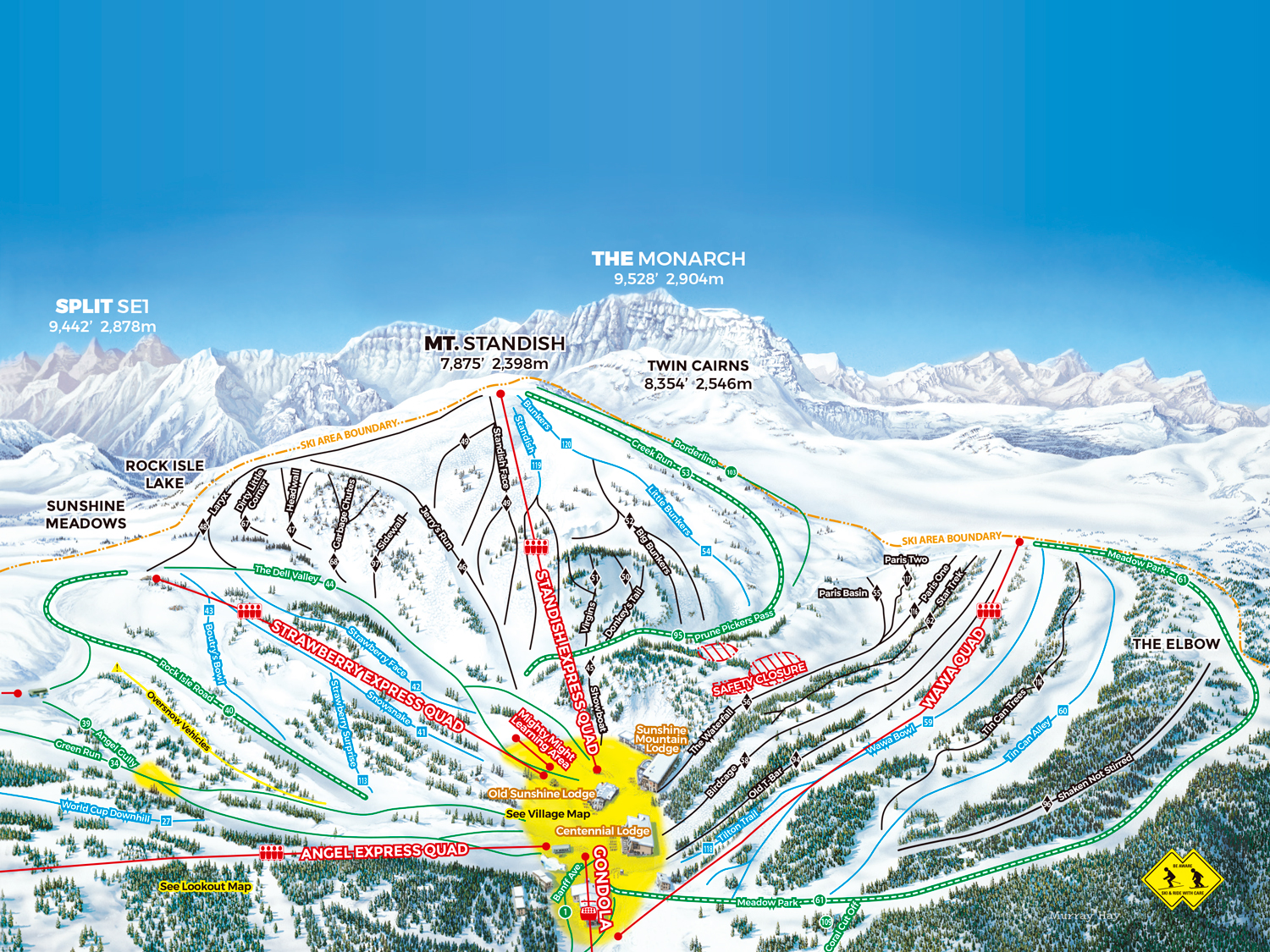 Banff – Esquiando na Sunshine Village – Viajento